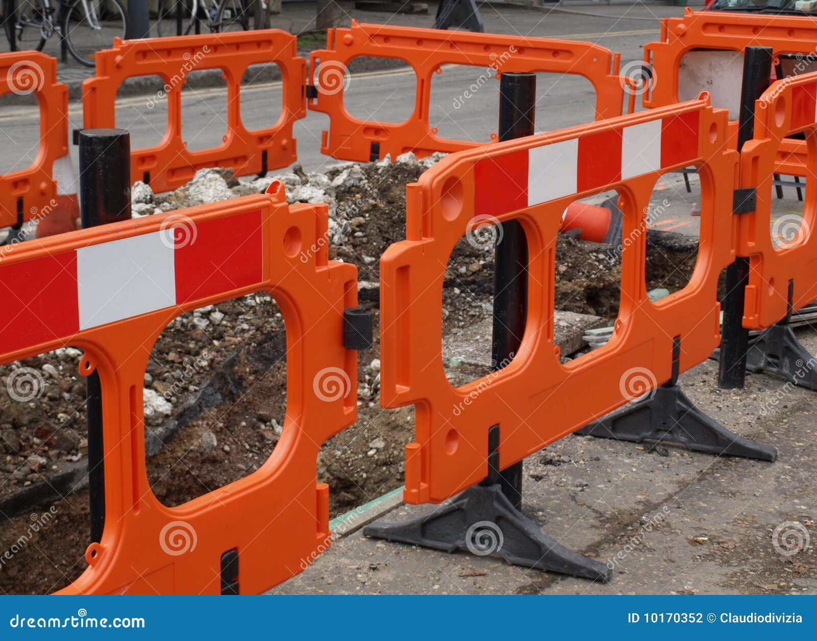 Street barrier stock photo. Image of traffic, street - 10170352
