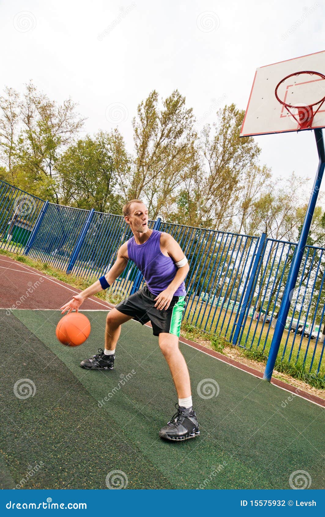 Street basketball stock photo. Image of back, person - 15575932
