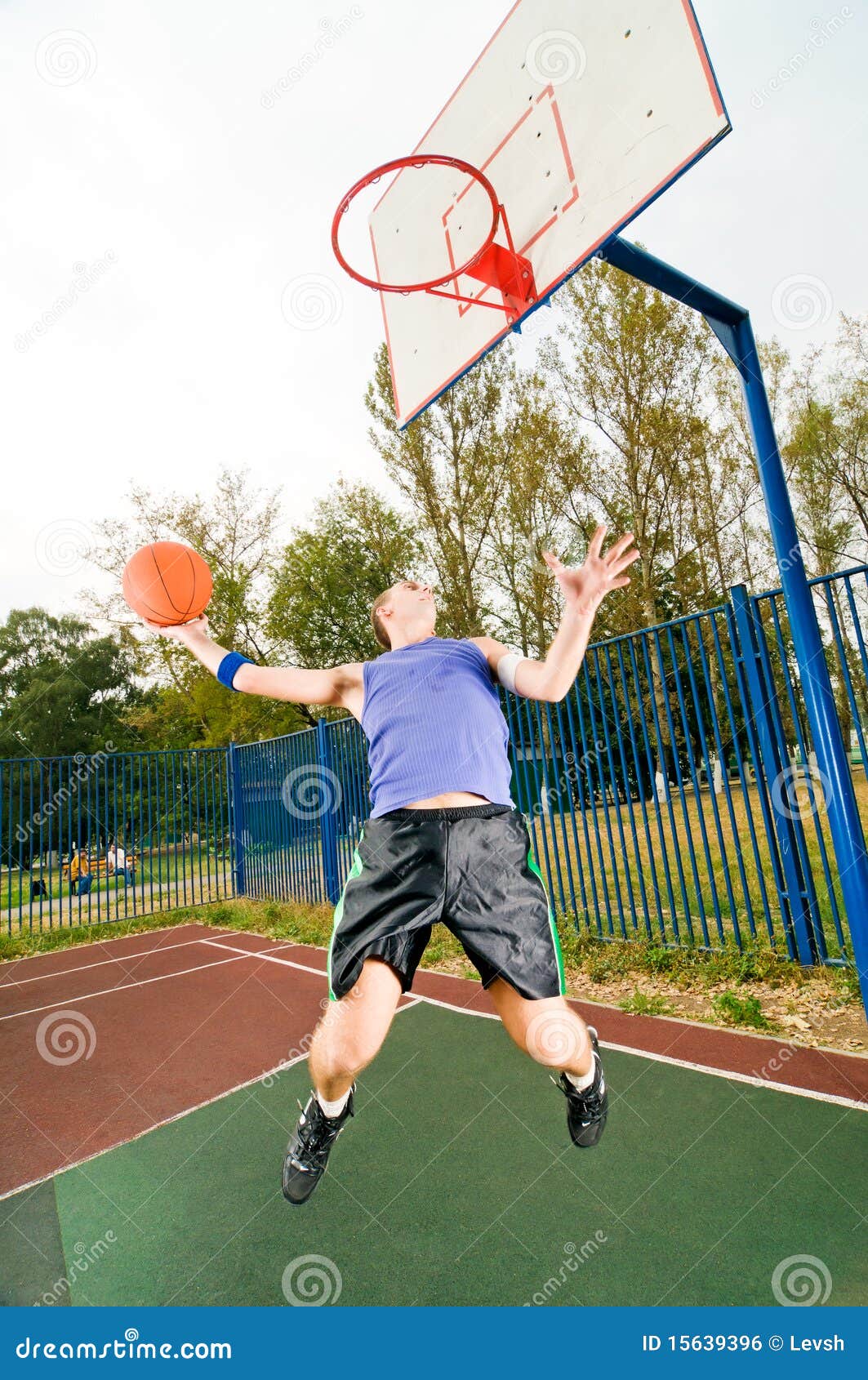 Street basketball player stock photo. Image of slam, male - 15639396