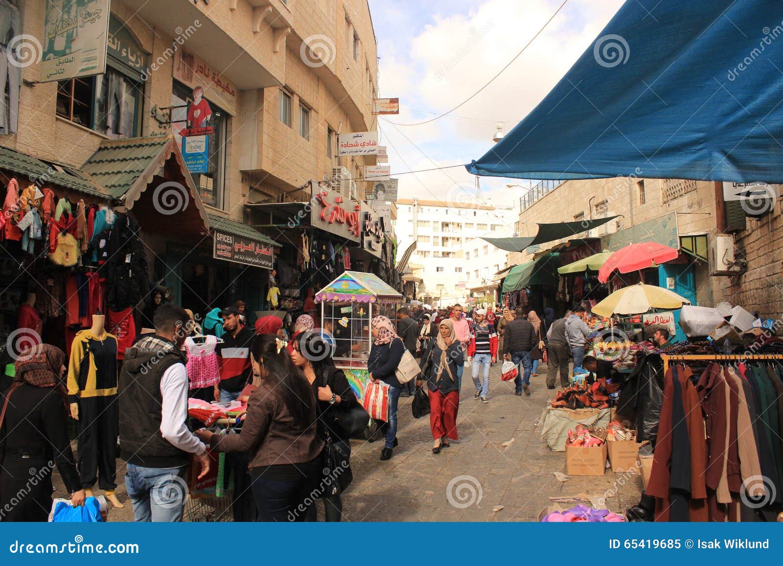 Street Bazaar in Bethlehem, Palestine Editorial Image - Image of ...