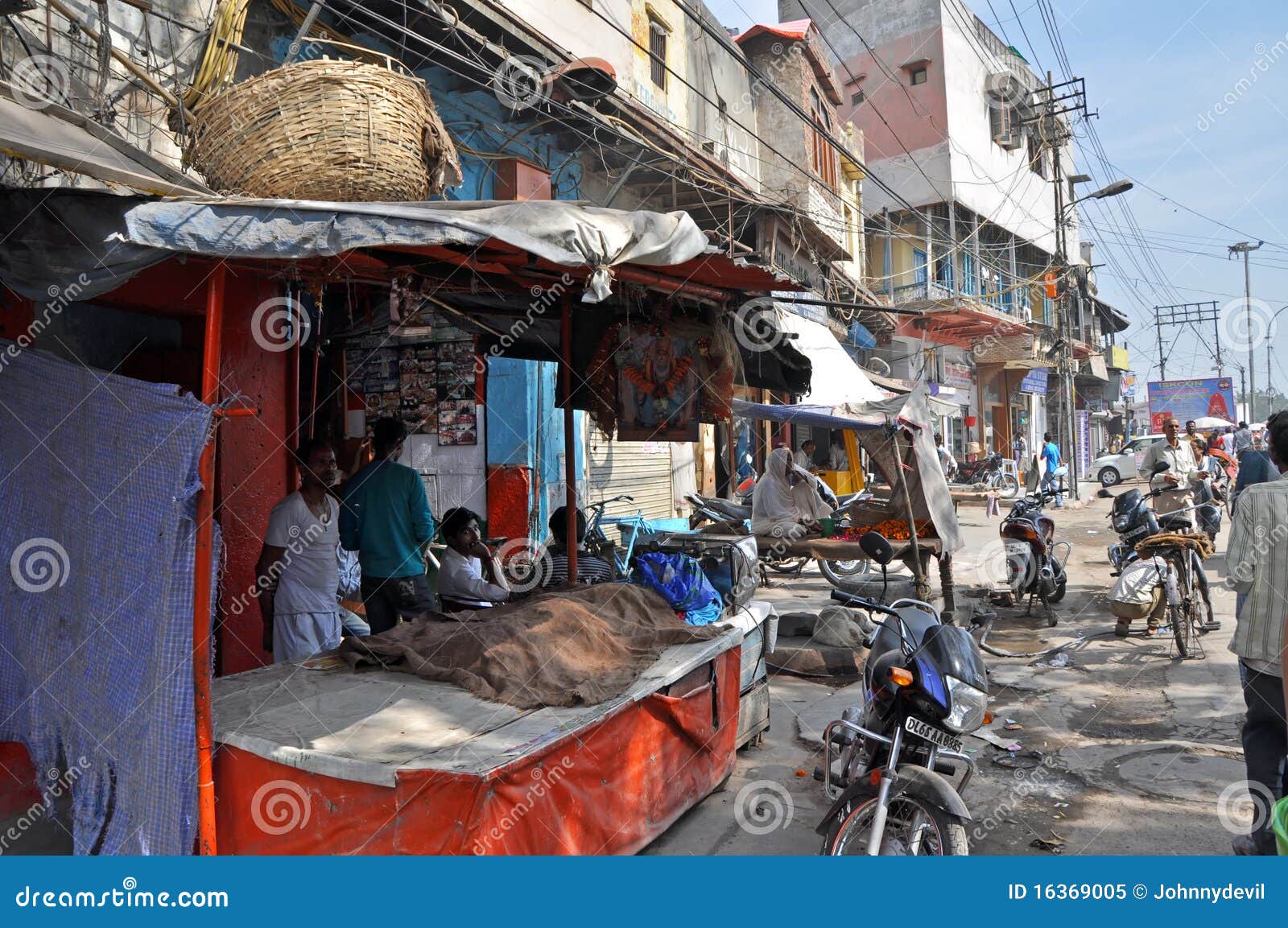 Street Bazaar in India editorial image. Image of city - 16369005