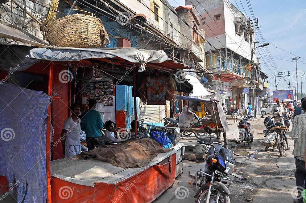 Street Bazaar in India editorial image. Image of city - 16369005