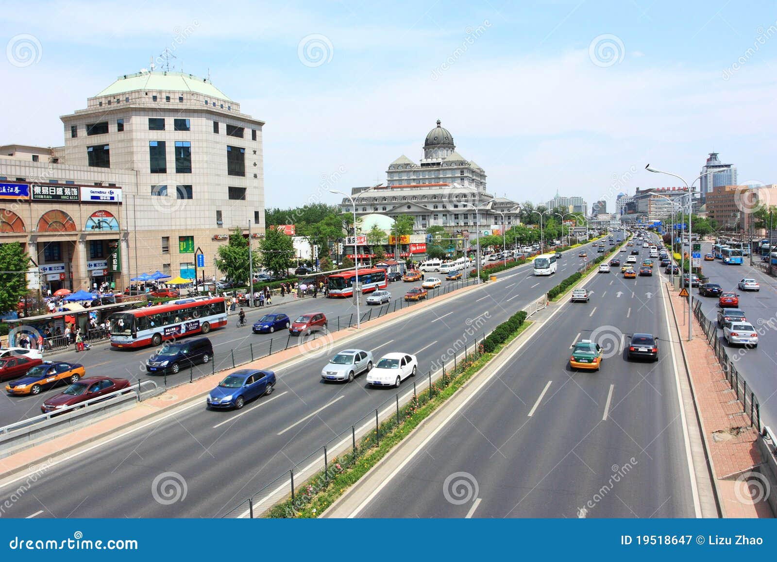 Street of Beijing editorial photography. Image of quick - 19518647