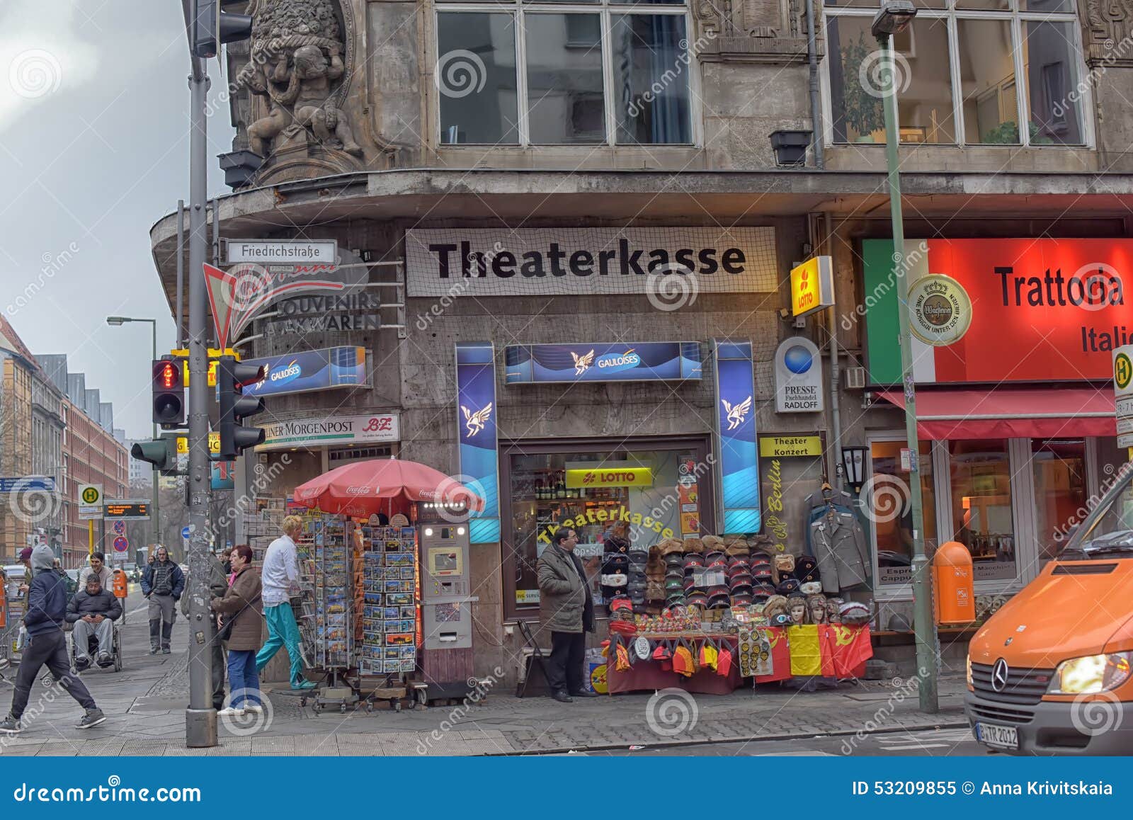 Street in Berlin editorial image. Image of alley, building - 53209855
