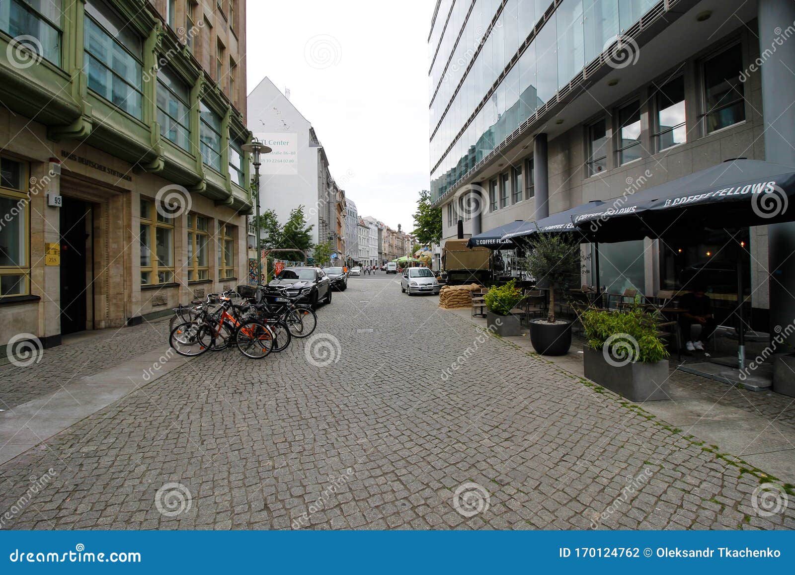 Street on Berlin old town editorial photography. Image of historical ...