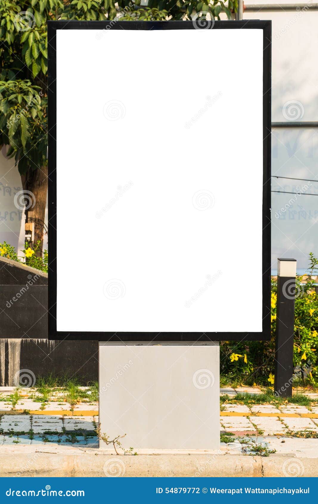 Street Billboard stock photo. Image of banner, notice - 54879772