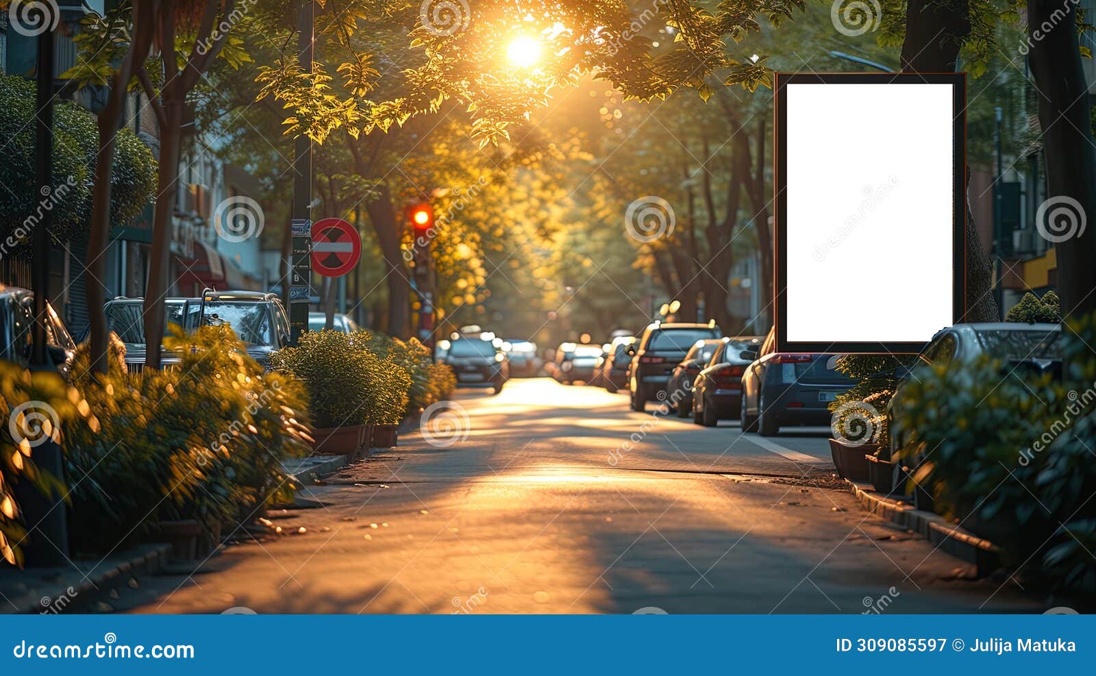 A Street Billboard Mockup Featuring a Bold and Dynamic Ad, Attracting ...