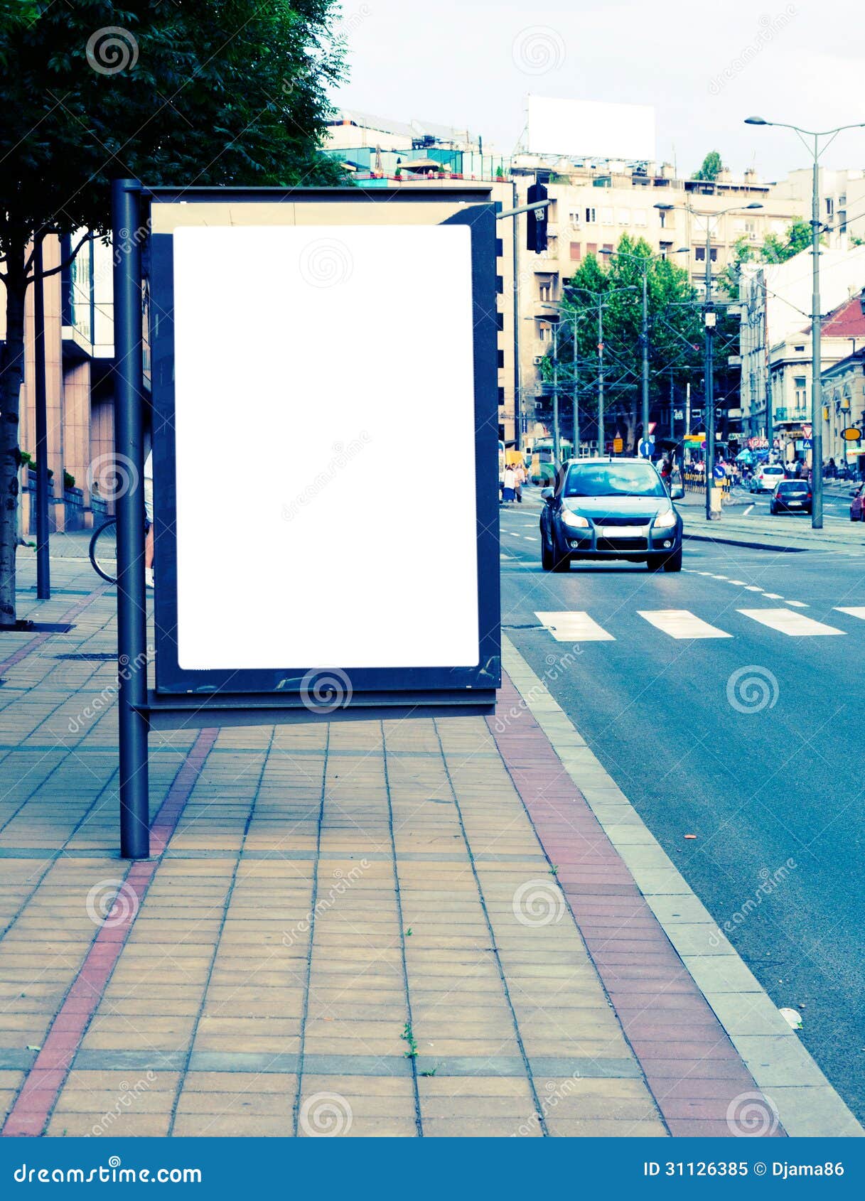 Street billboard stock image. Image of copy, background - 31126385