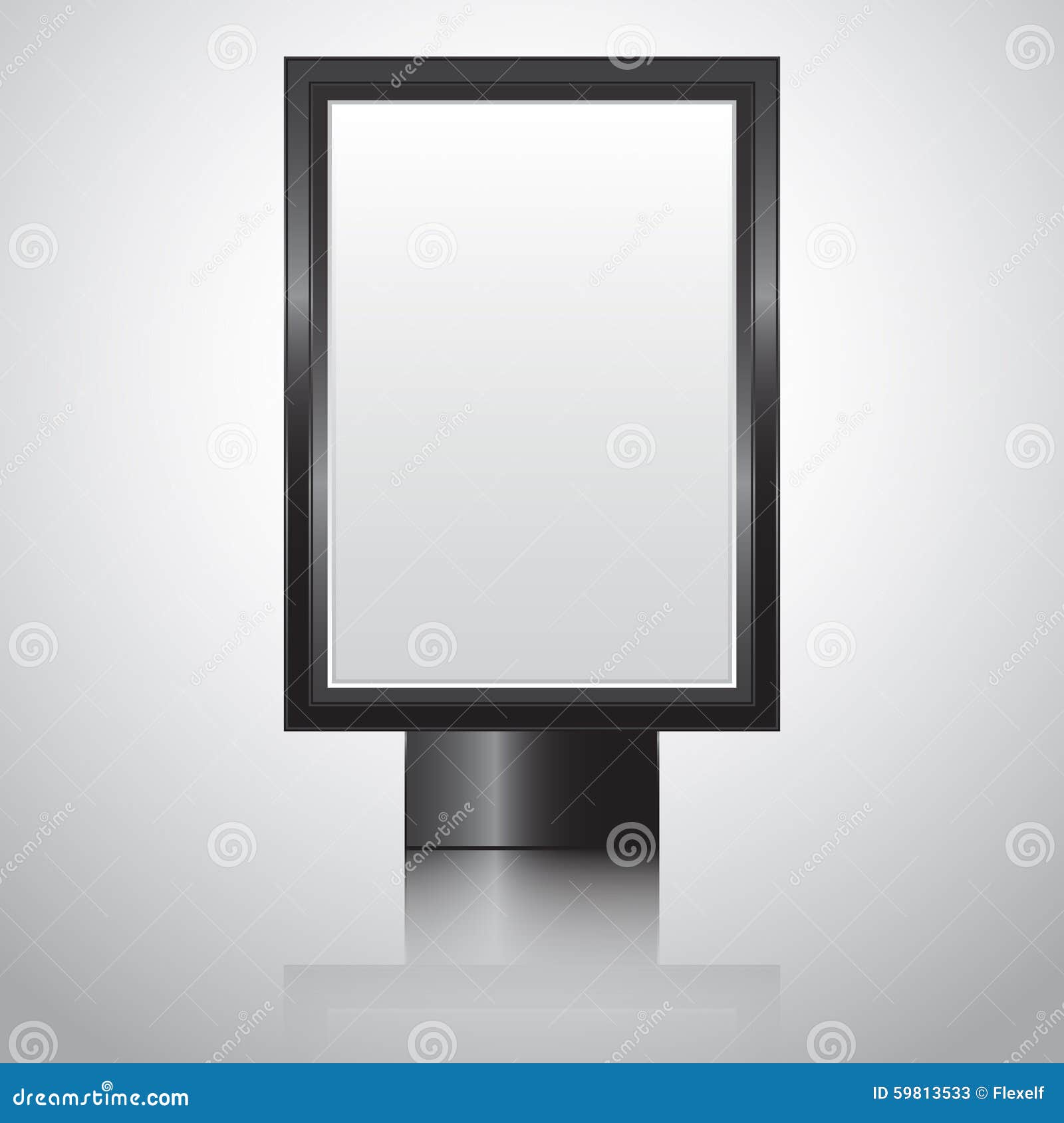 Street black billboard stock vector. Illustration of street - 59813533