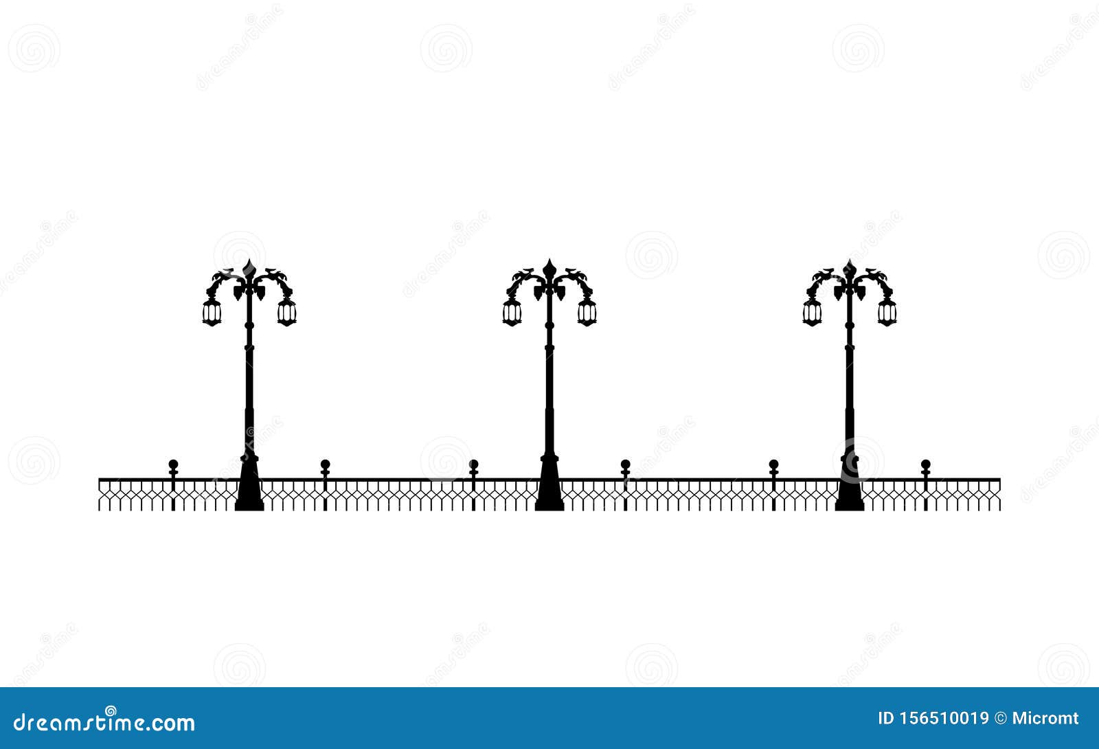 Street Black Promenade Example for Design. Architectural Solution ...