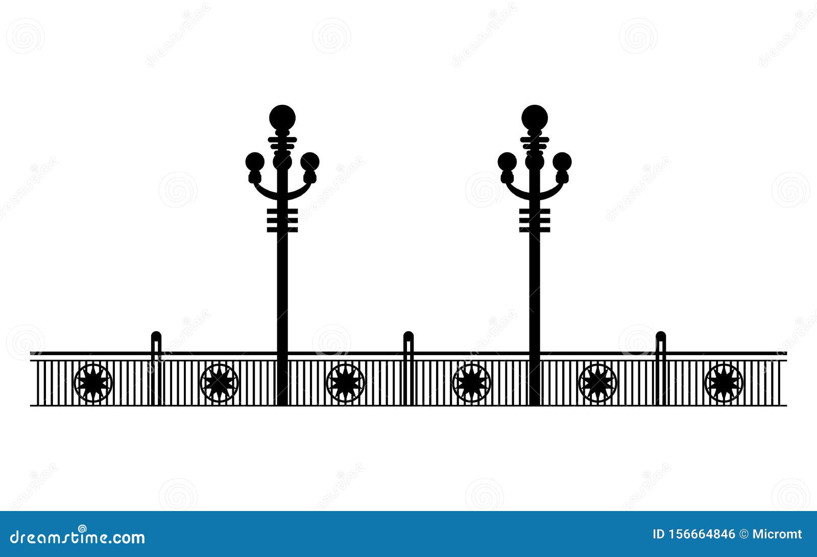 Street Black Promenade Example for Design. Architectural Solution ...