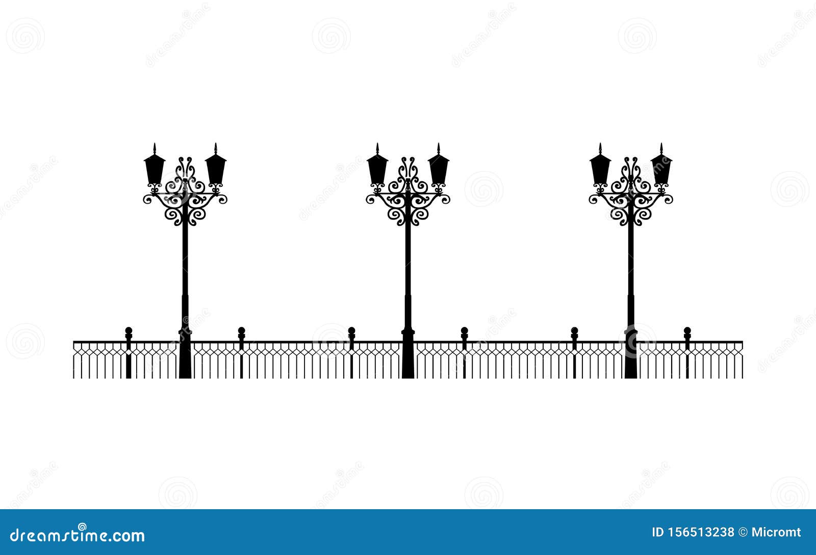 Street Black Promenade Example for Design. Architectural Solution ...