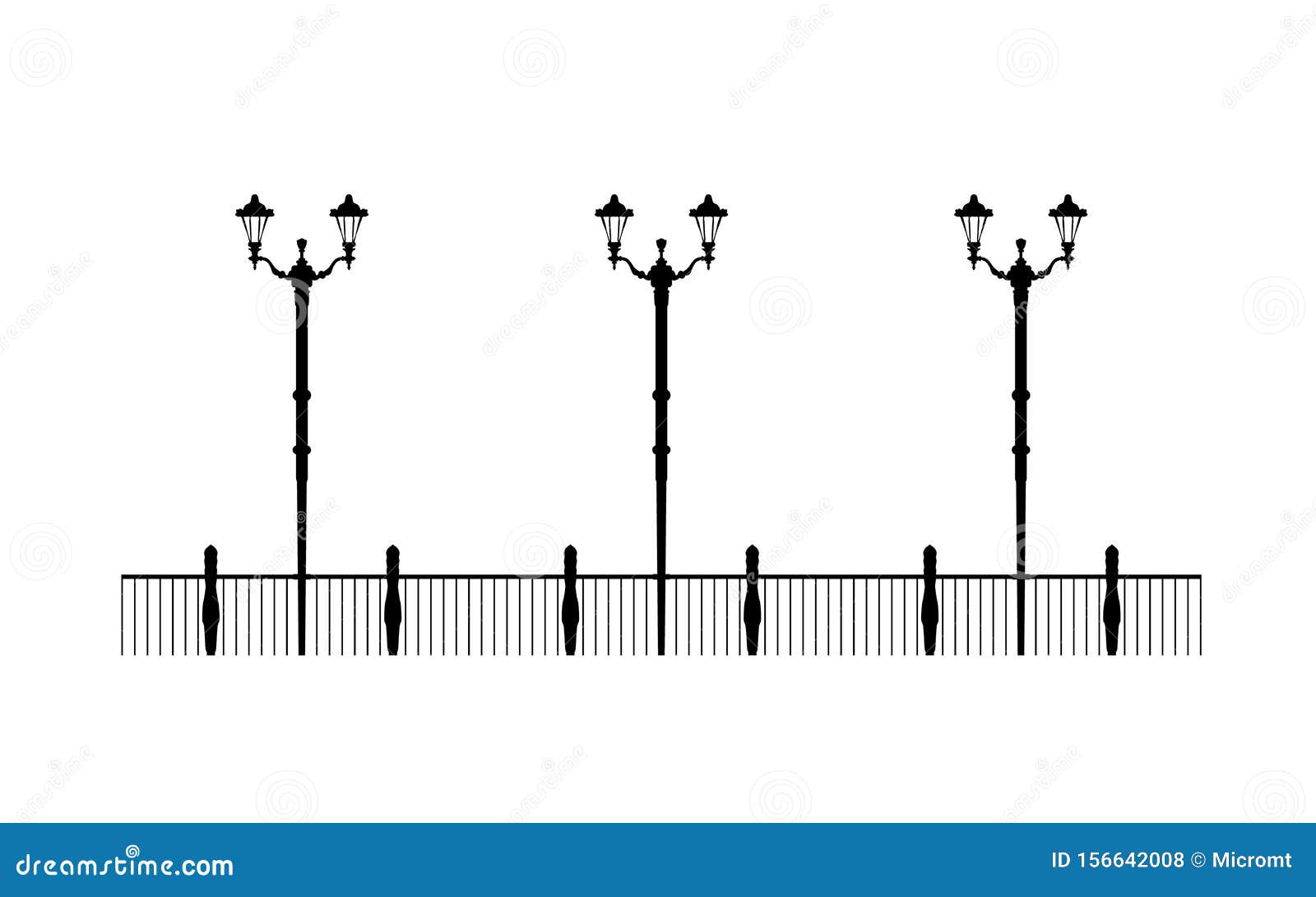 Street Black Promenade Example for Design. Architectural Solution ...