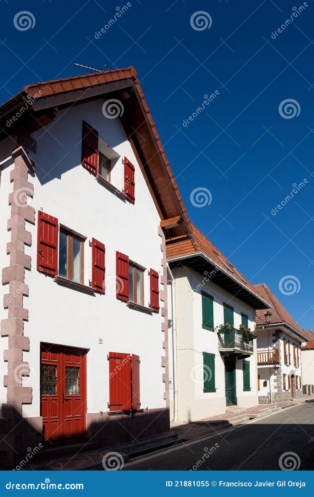 Street of Burguete stock image. Image of burguete, travels - 21881055