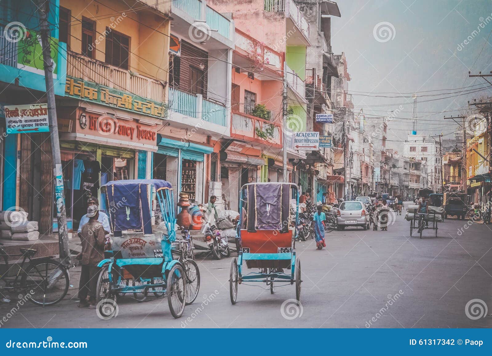 Street in Butwal editorial photography. Image of obsolete - 61317342