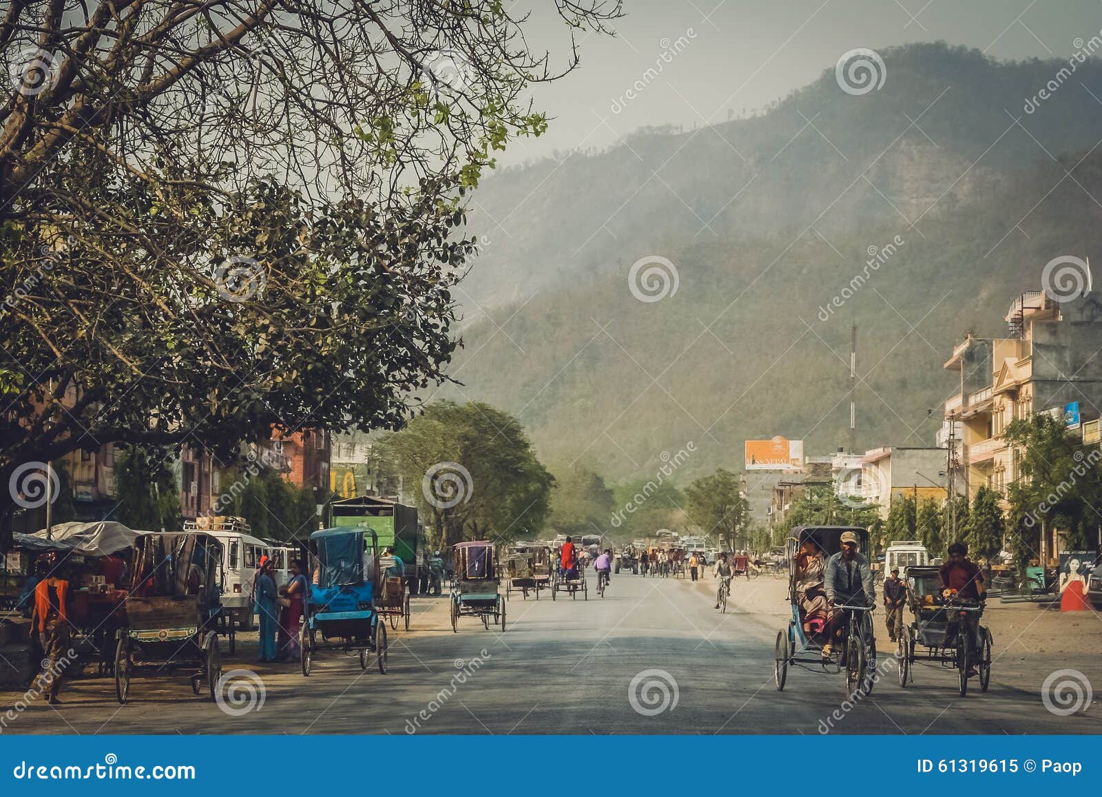 Street in Butwal editorial image. Image of bicycle, cycle - 61319615