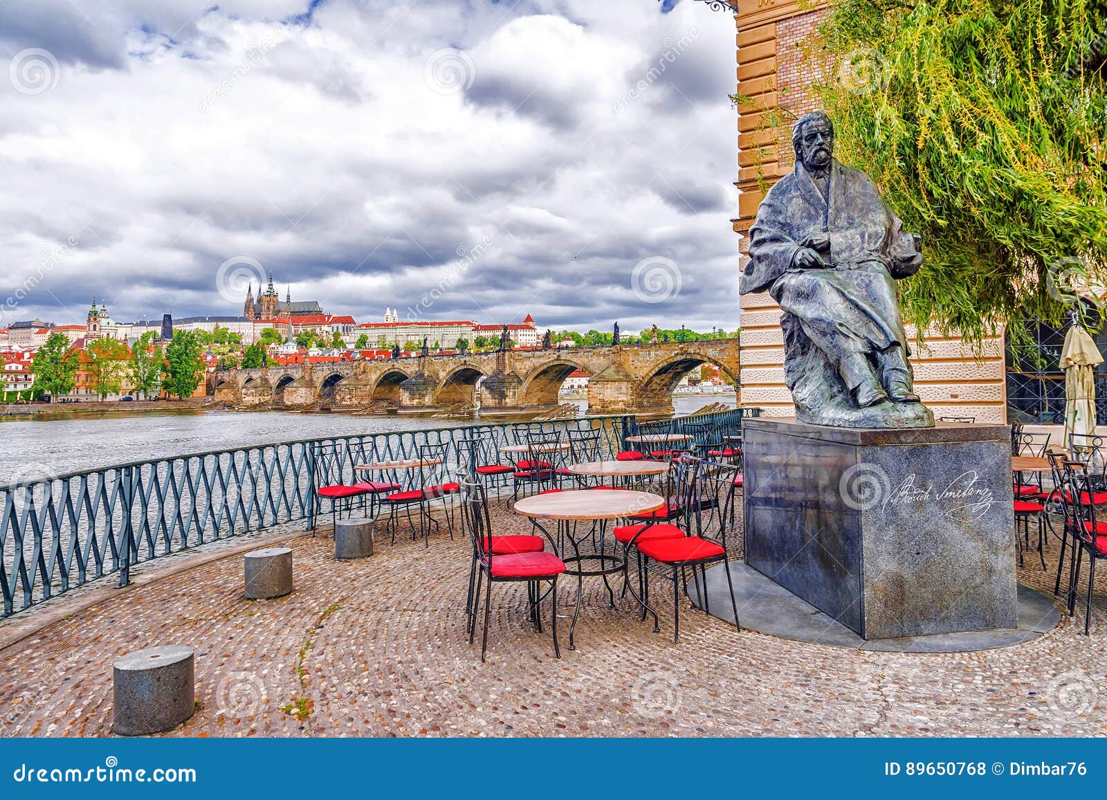 Street Cafe in Prague, Czech Republic Editorial Stock Photo - Image of ...