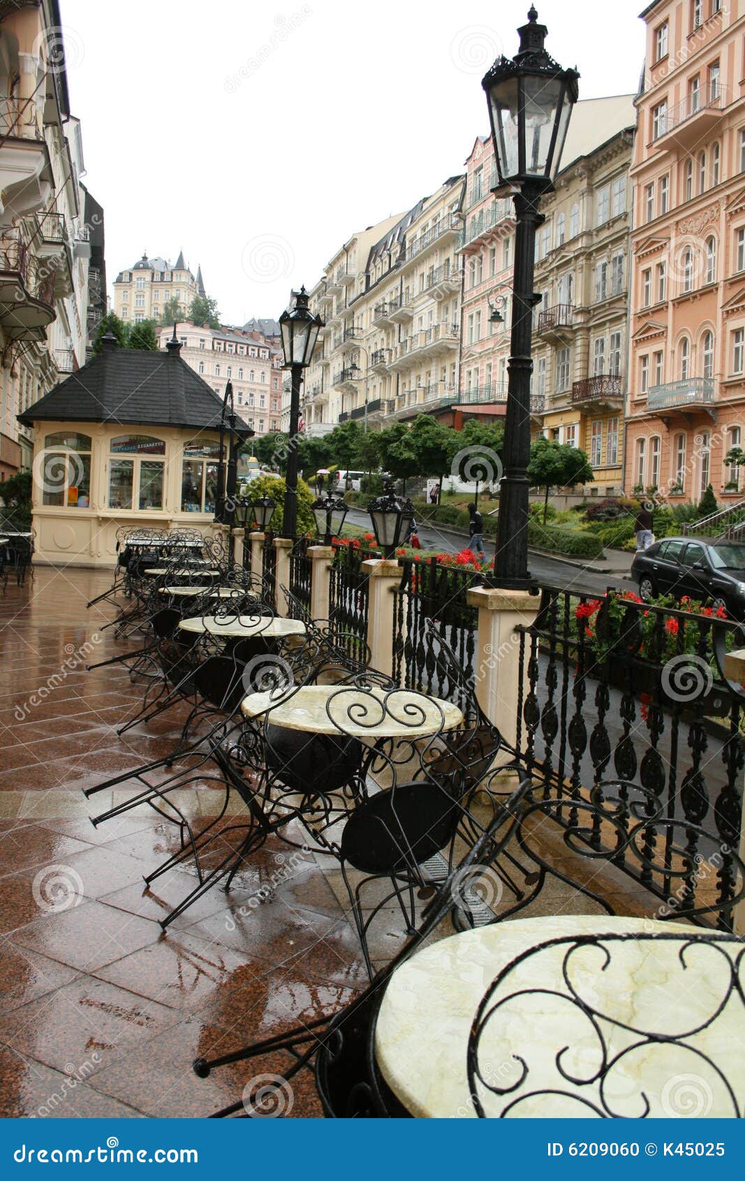 Street cafe after the rain stock photo. Image of cafe - 6209060