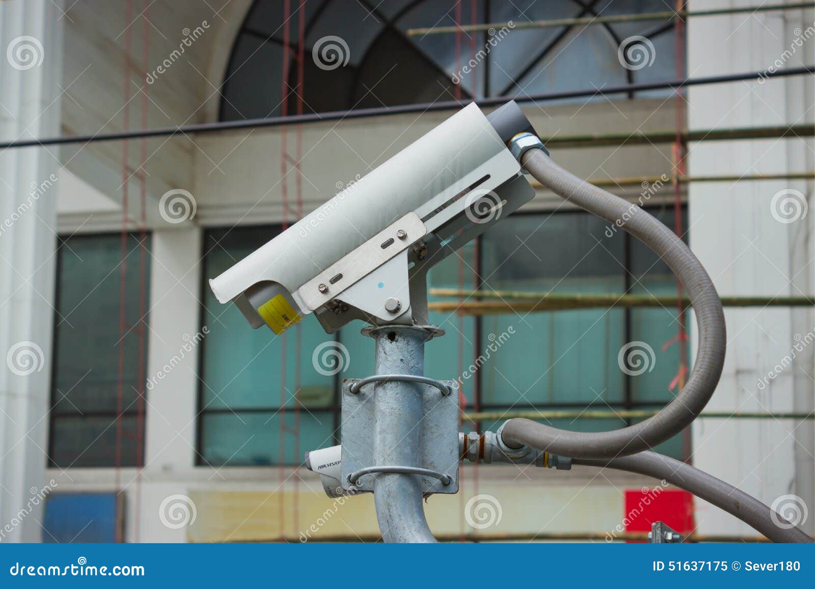Street camera surveillance stock image. Image of system - 51637175
