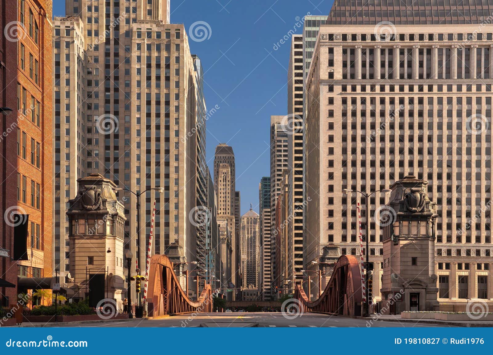 Street of Chicago. stock image. Image of place, destinations - 19810827