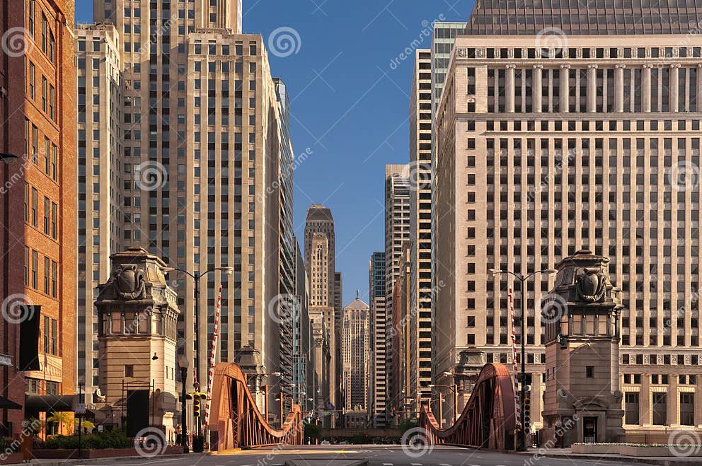 Street of Chicago. stock image. Image of place, destinations - 19810827