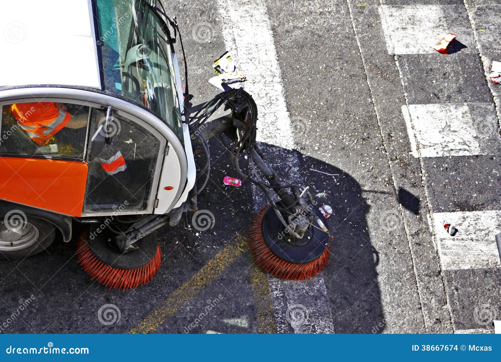 Street Cleaning Machine Royalty-Free Stock Photography | CartoonDealer ...