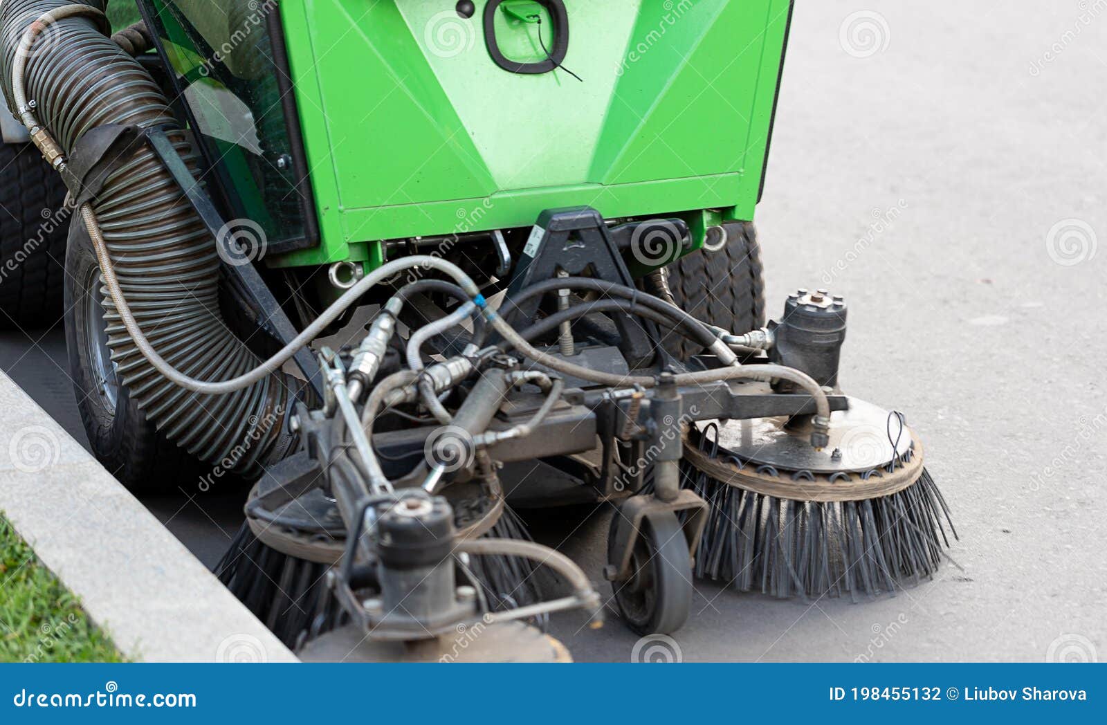 Street cleaning machine stock photo. Image of equipment - 198455132