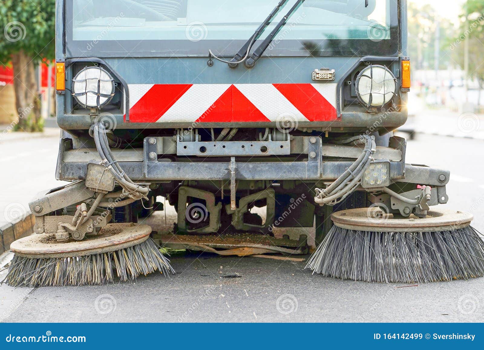 Street cleaning machine stock image. Image of dust, modernization ...