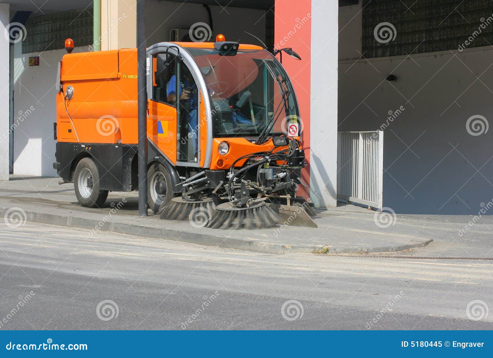 Street Cleaning Machine Royalty-Free Stock Photography | CartoonDealer ...