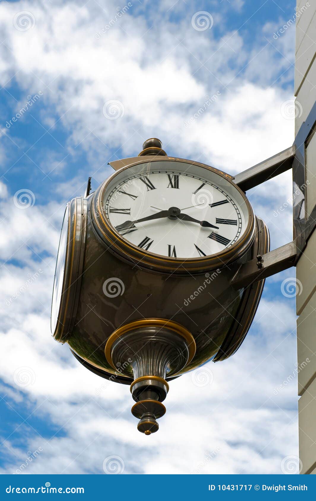 Street Clock stock image. Image of downtown, building - 10431717