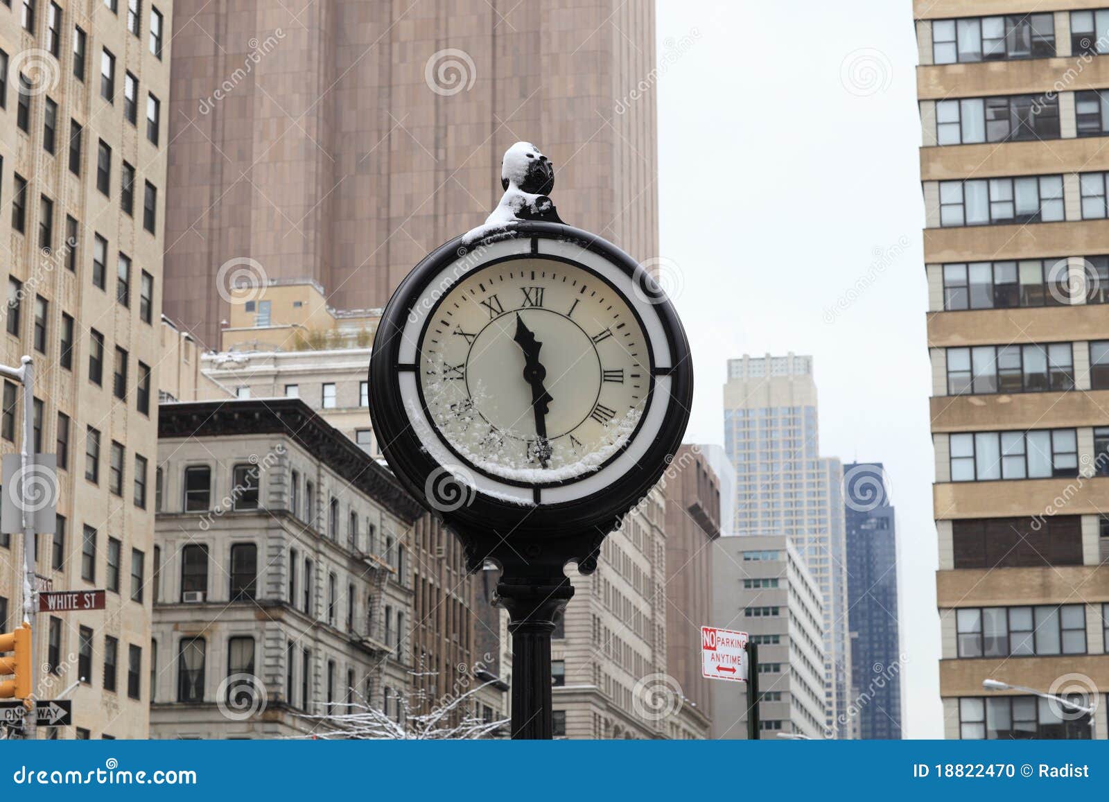 Street clock stock photo. Image of round, outdoors, design - 18822470