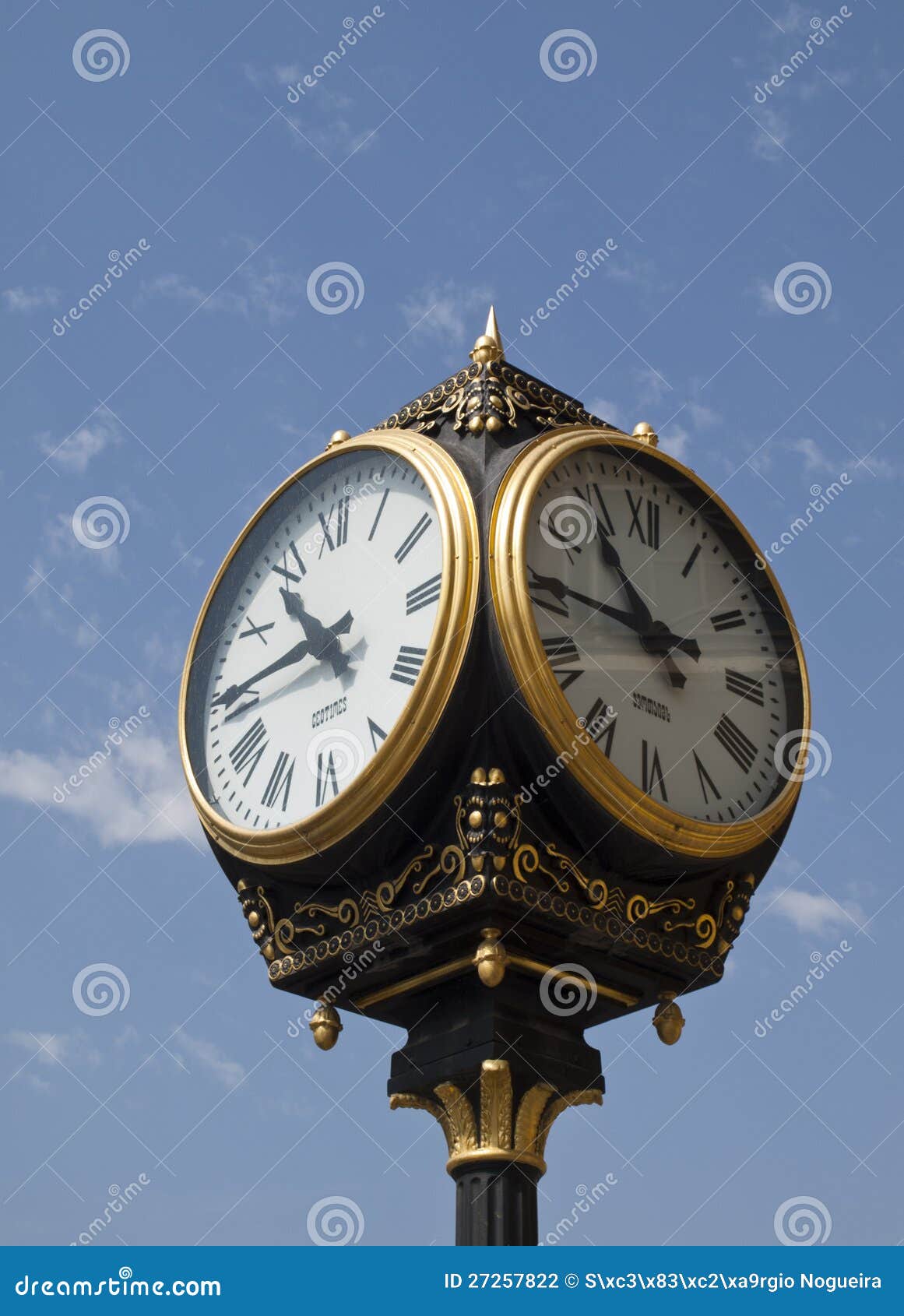 Street clock stock photo. Image of eurasia, classical - 27257822