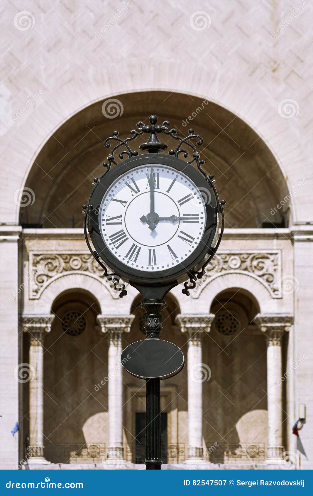 Street Clock in Timisoara stock image. Image of romania - 82547507