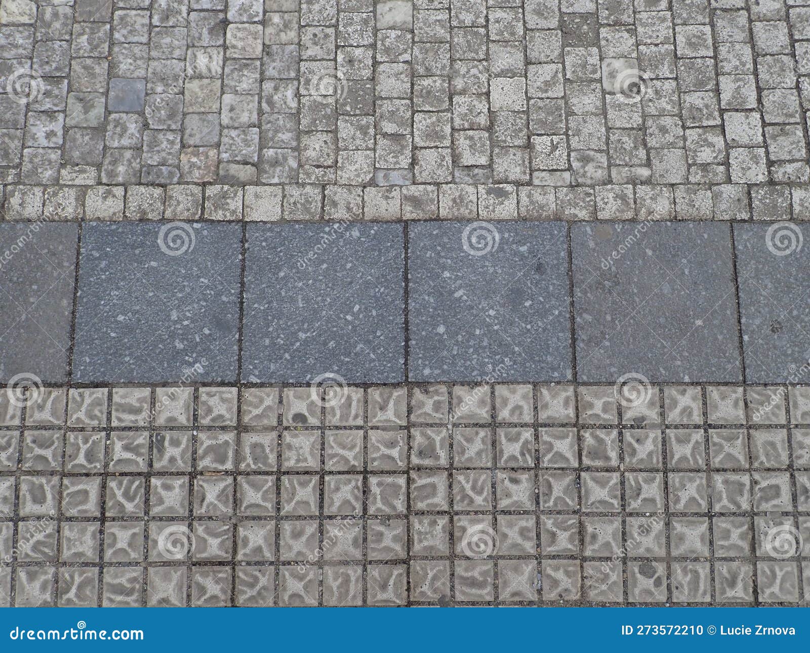 Street Concrete Cobble Tiles Pattern Stock Photo - Image of street ...