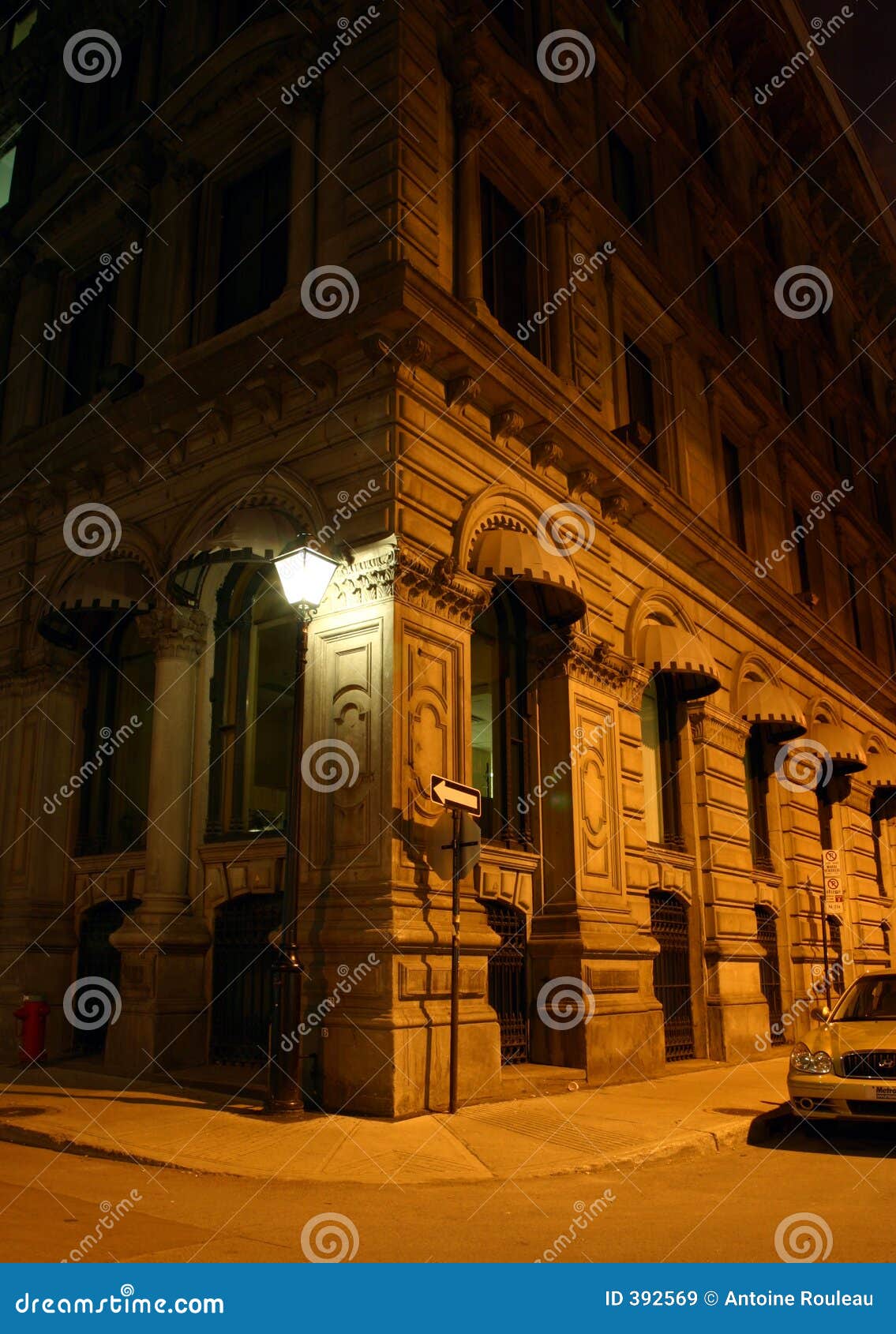 Street corner stock image. Image of exposure, night, dark - 392569