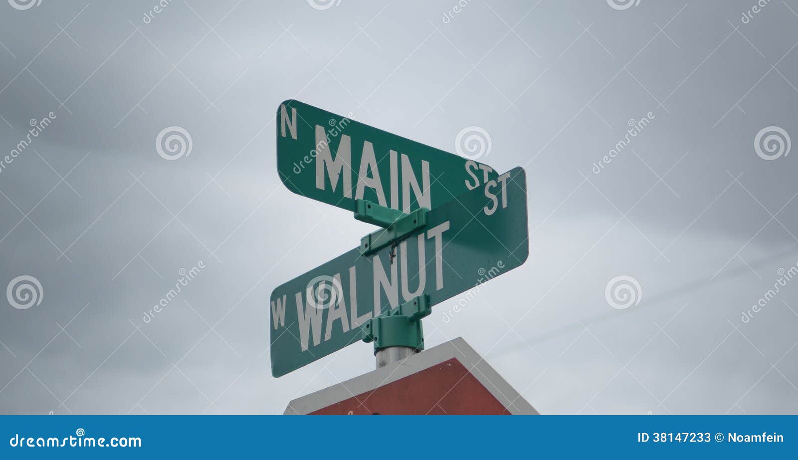 Street corner signs stock image. Image of cloud, destination - 38147233