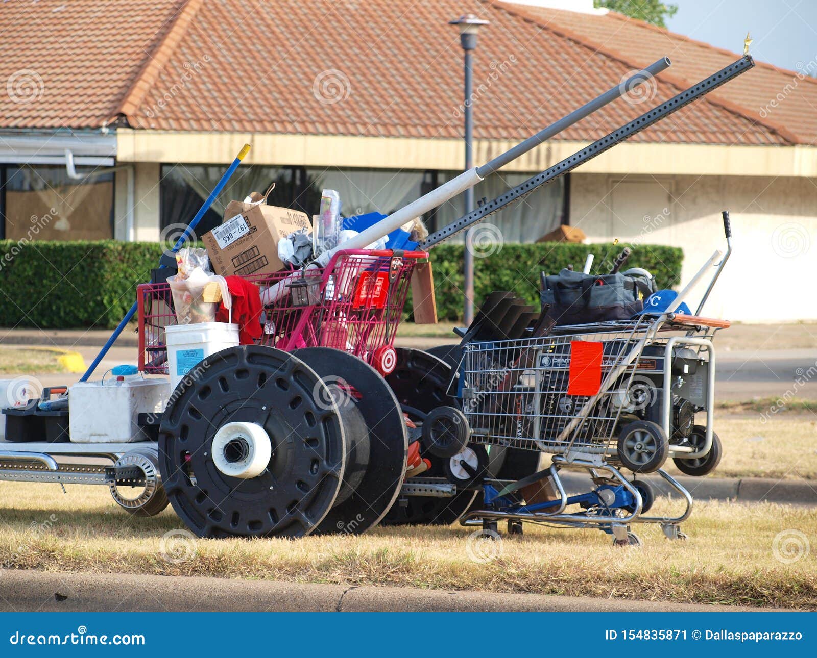 Street Craft Complete with Gas Portable Generator Stock Image - Image ...