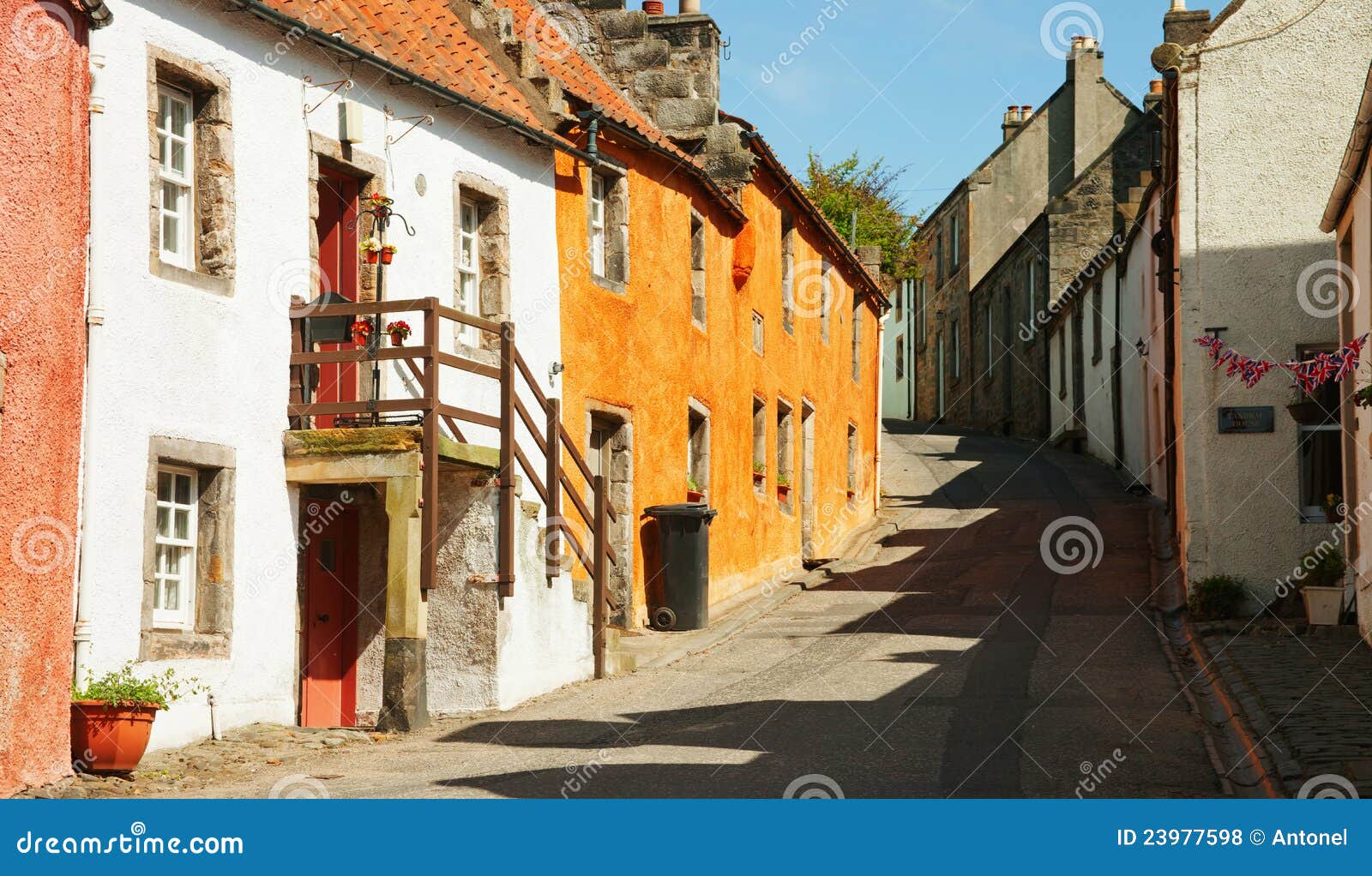 A street in Culross. stock photo. Image of scotland, multi - 23977598