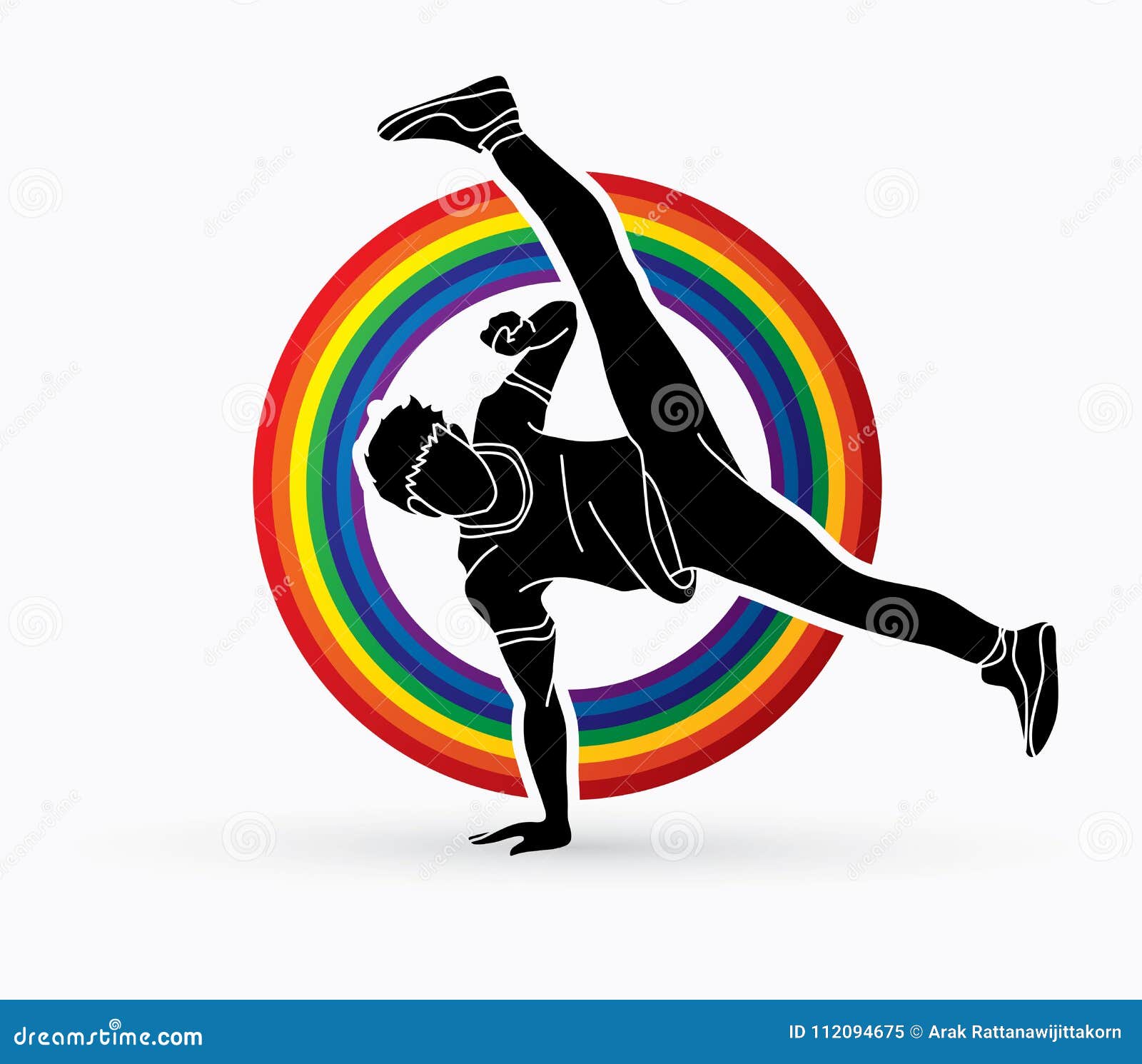 Street Dance, Dancer Action Graphic Vector. Stock Vector - Illustration ...