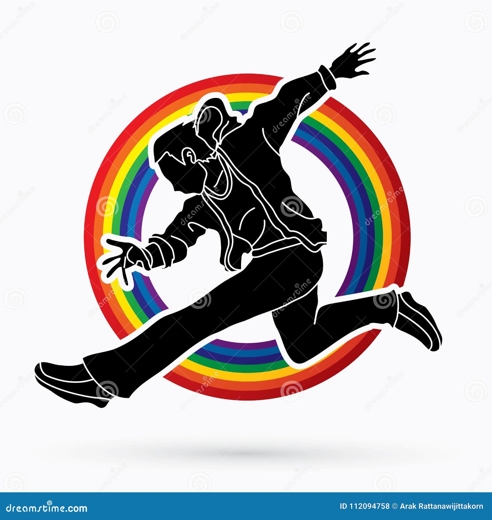 Street Dance, Dancer Action Graphic Vector. Stock Vector - Illustration ...