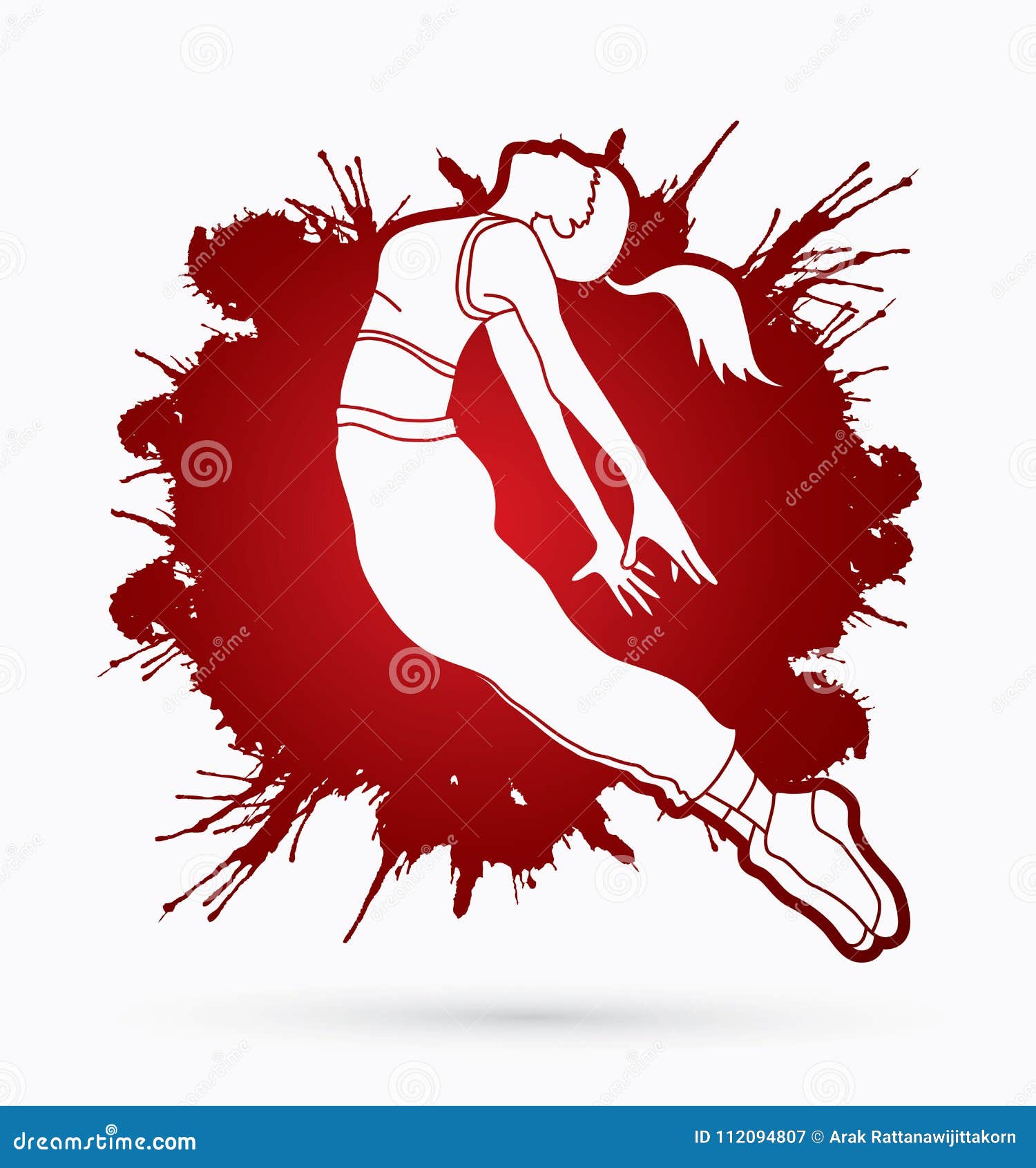Street Dance, Dancer Action Graphic Vector. Stock Vector - Illustration ...