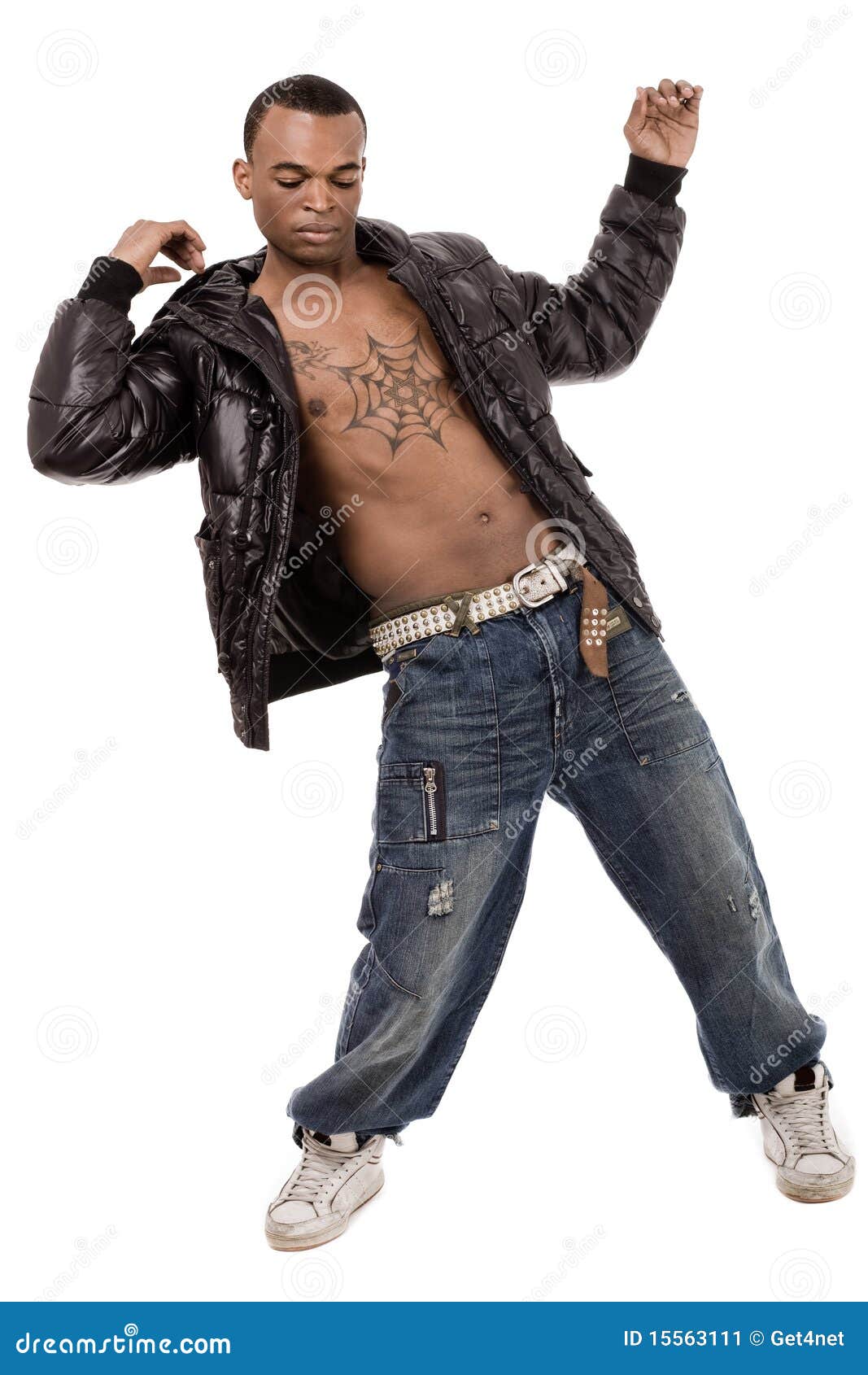 Street Dancer Performs Rap Dance Stock Image - Image of adolescence ...