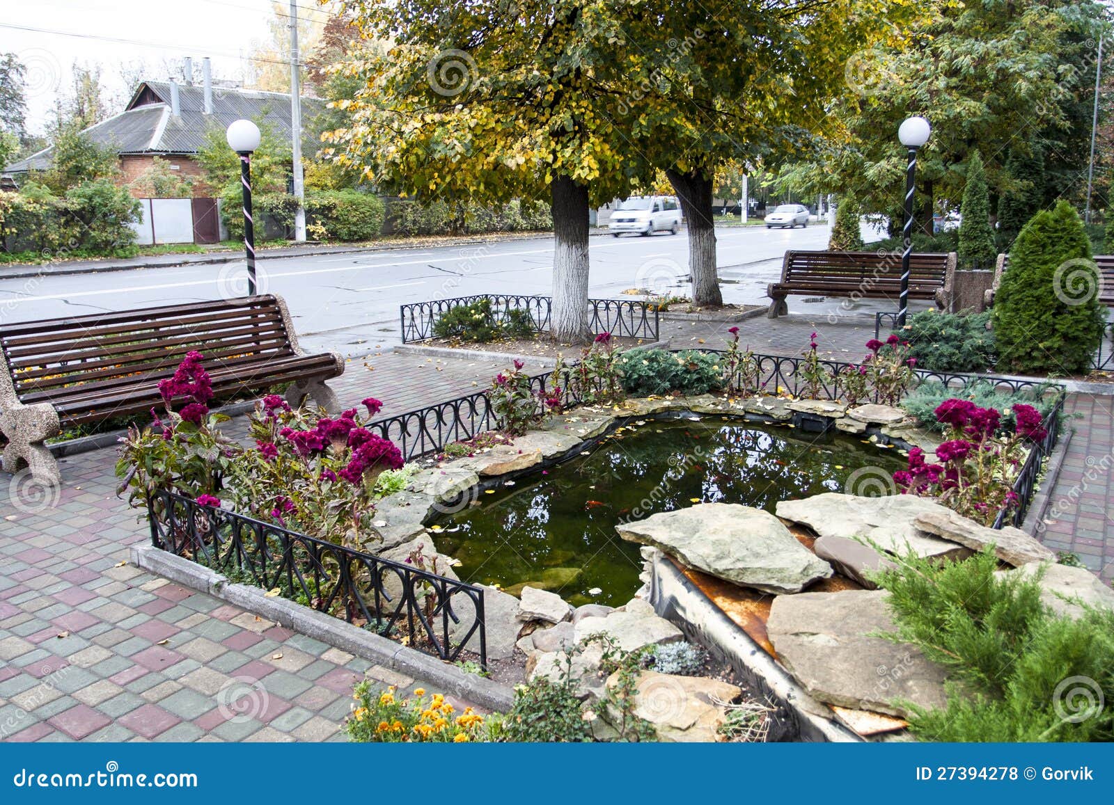 Street Decorative Landscape Stock Photo - Image of landscape, look ...