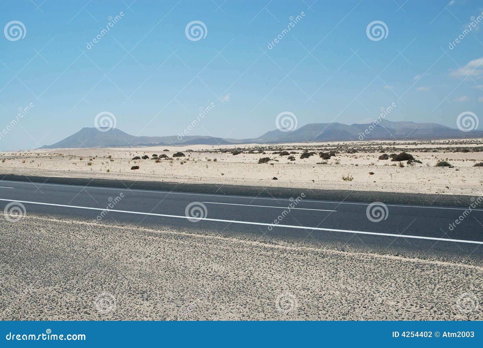 Street in the desert stock photo. Image of road, direction - 4254402