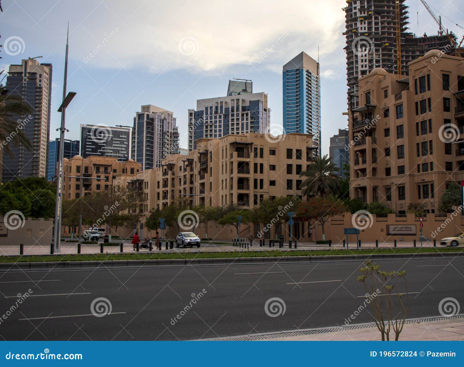 Street in Downtown Area of Dubai, UAE Editorial Stock Image - Image of ...