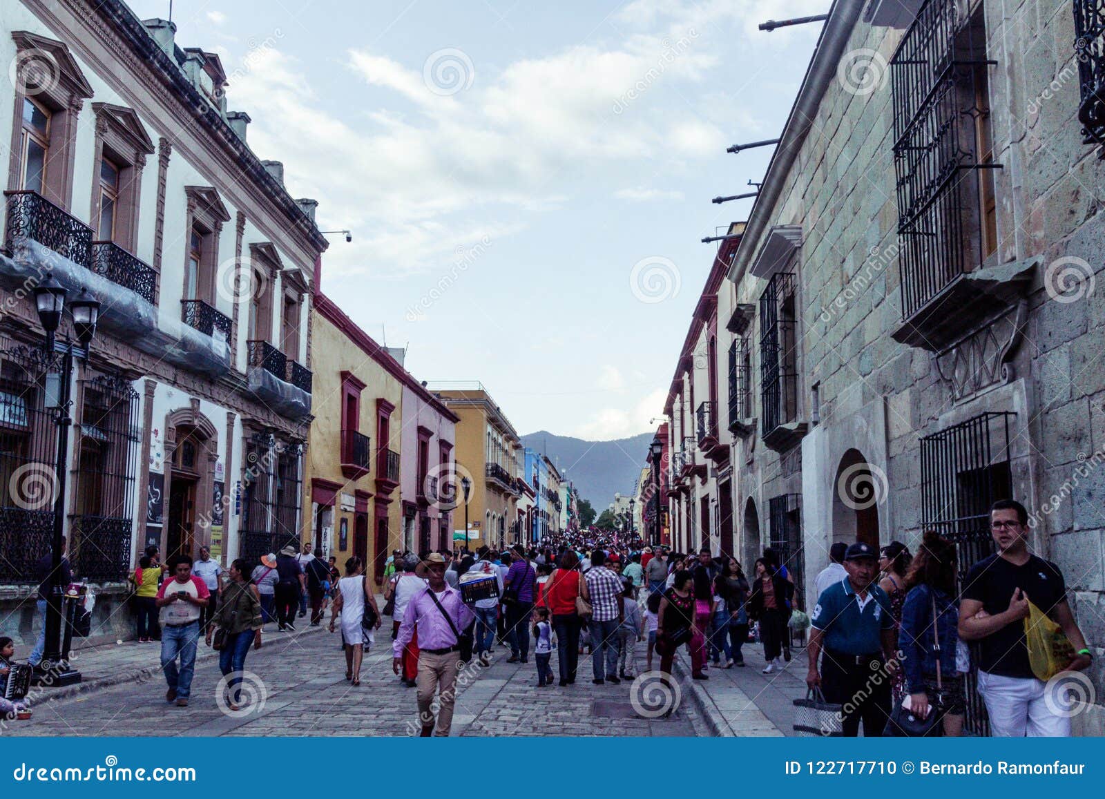 Street in Downtown Oaxaca Mexico Editorial Image - Image of city ...