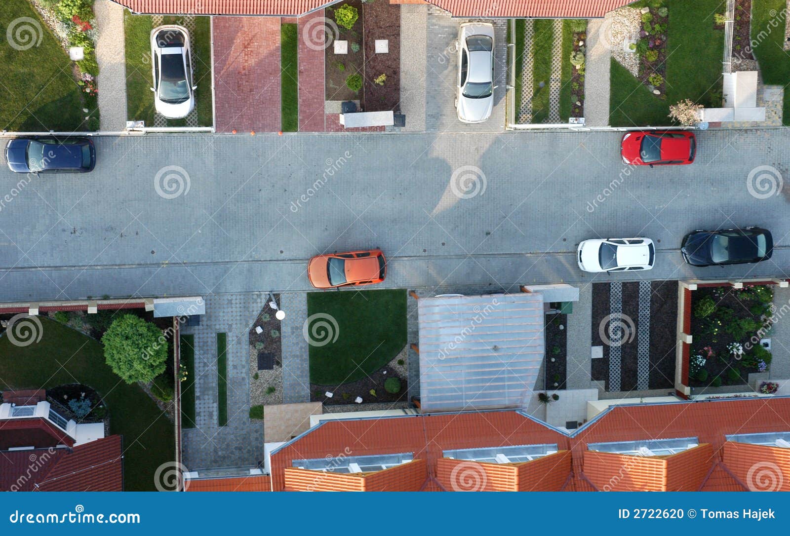 Street and driveways stock photo. Image of flying, houses - 2722620