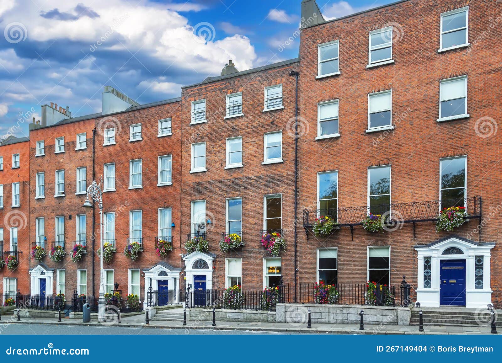 Street in Dublin, Ireland stock photo. Image of building - 267149404