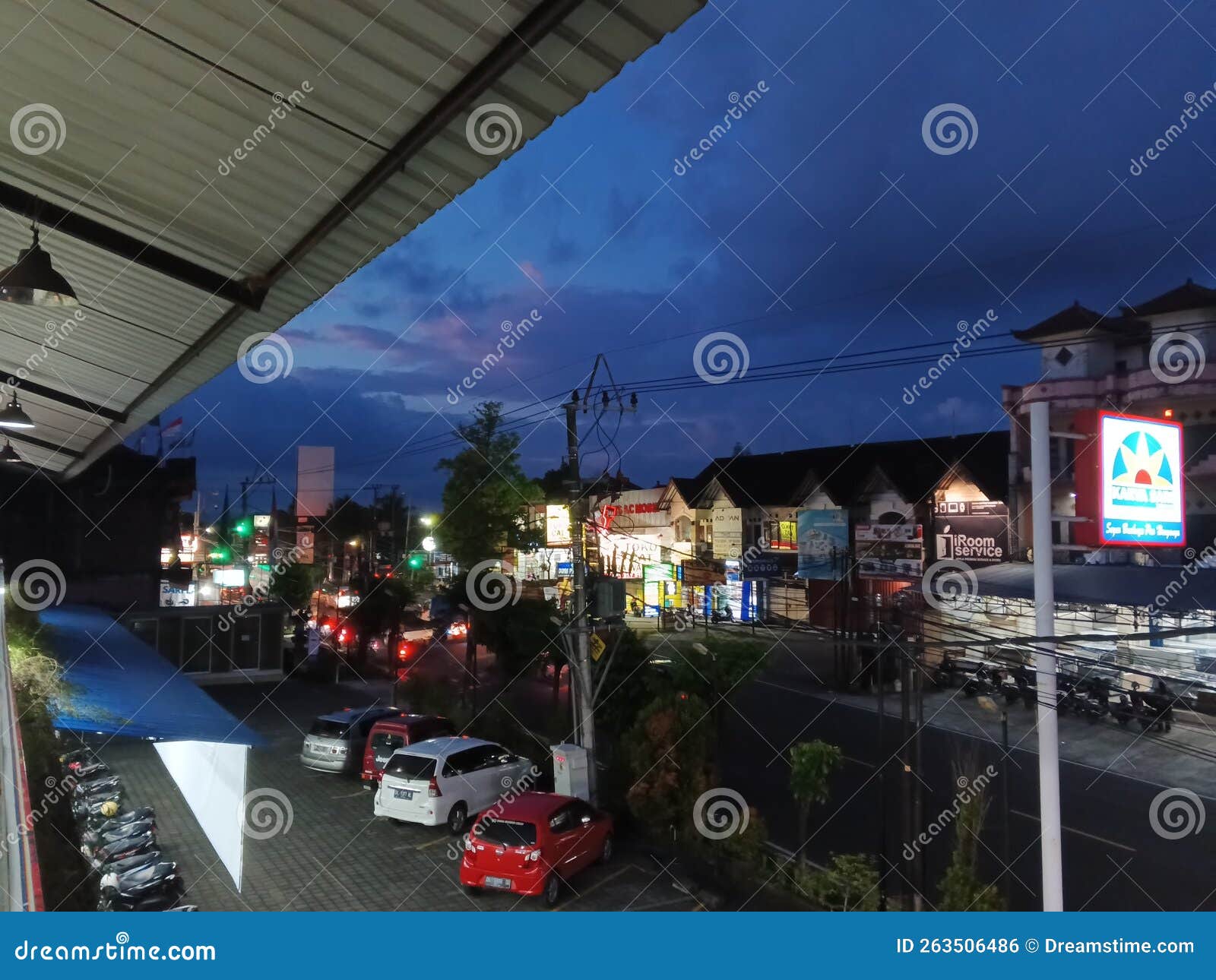 Street Evening, Sunset Sky in Small Town Editorial Photo - Image of ...