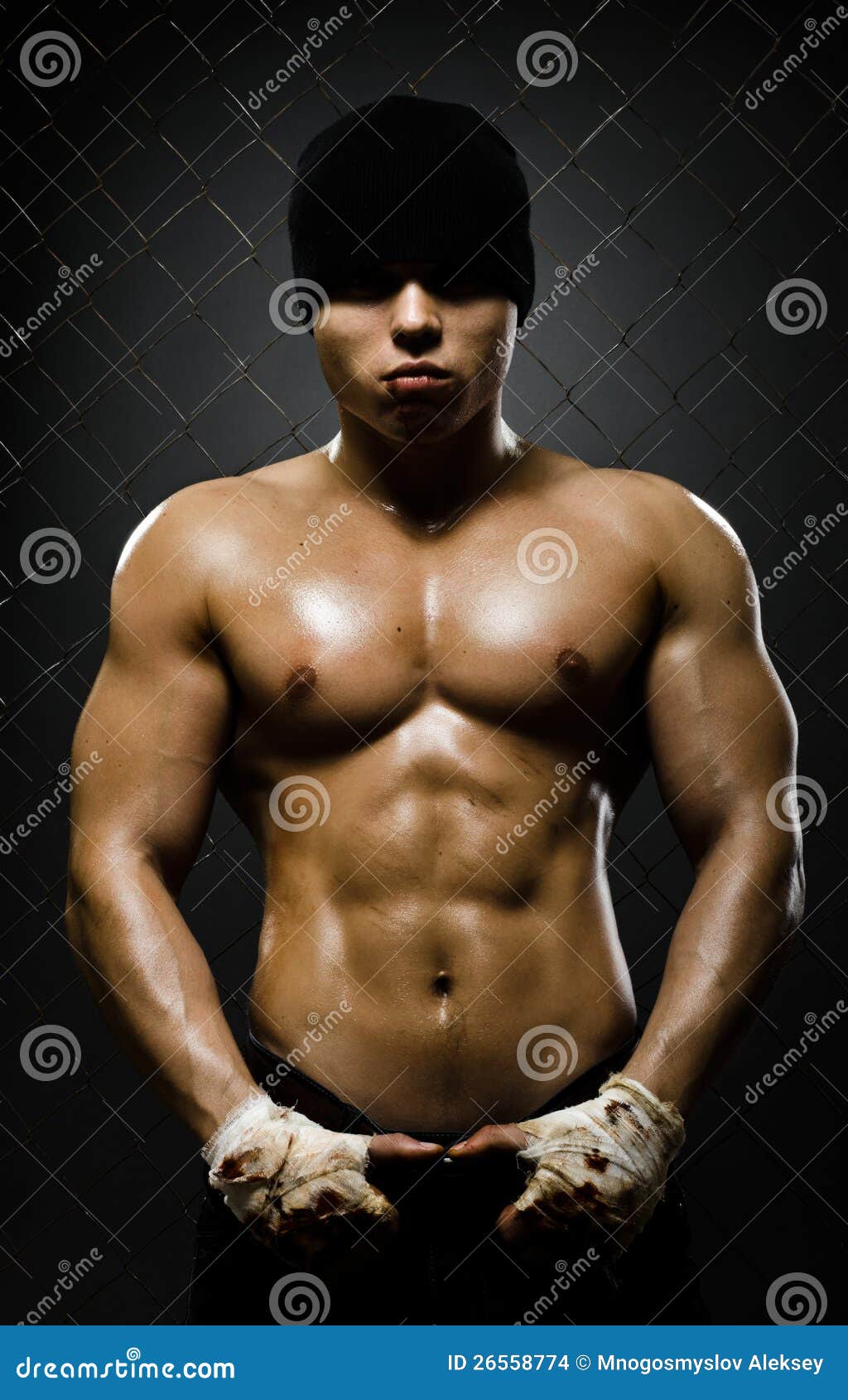 Street fighter stock photo. Image of bodybuilder, combat - 26558774